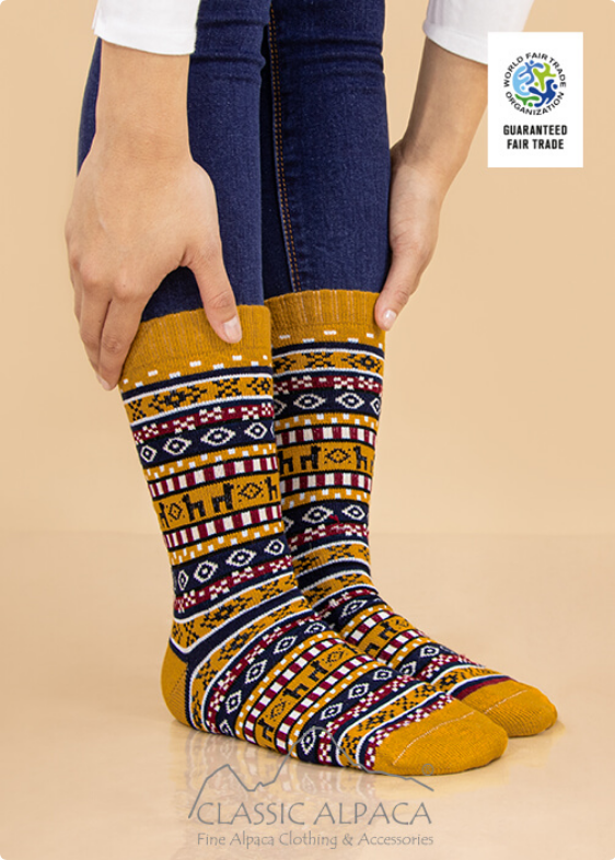 Alpaca Colorful Print Socks (Color Options) – Living the Dream Alpaca Farm