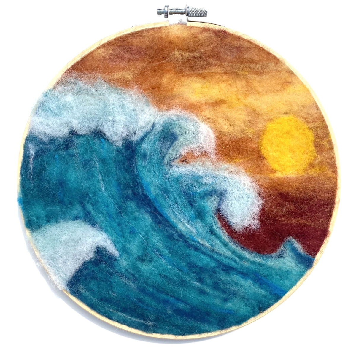 Sunset Waves Needle Felting Kit – Living the Dream Alpaca Farm