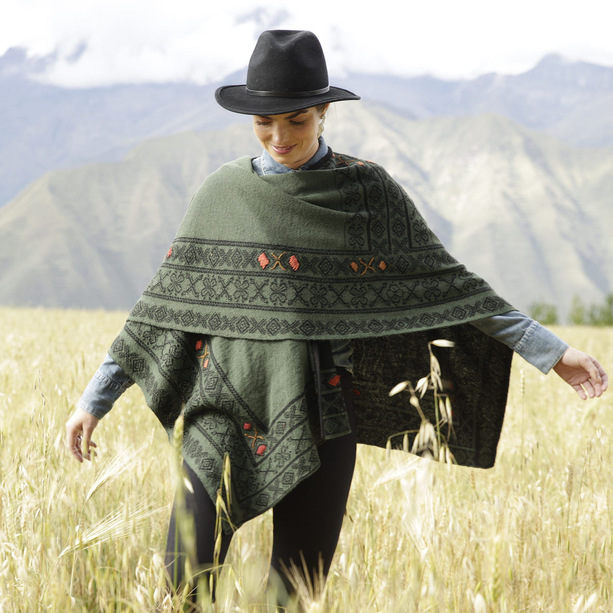 Celtic Alpaca Ruana (2 color options) – Living the Dream Alpaca Farm