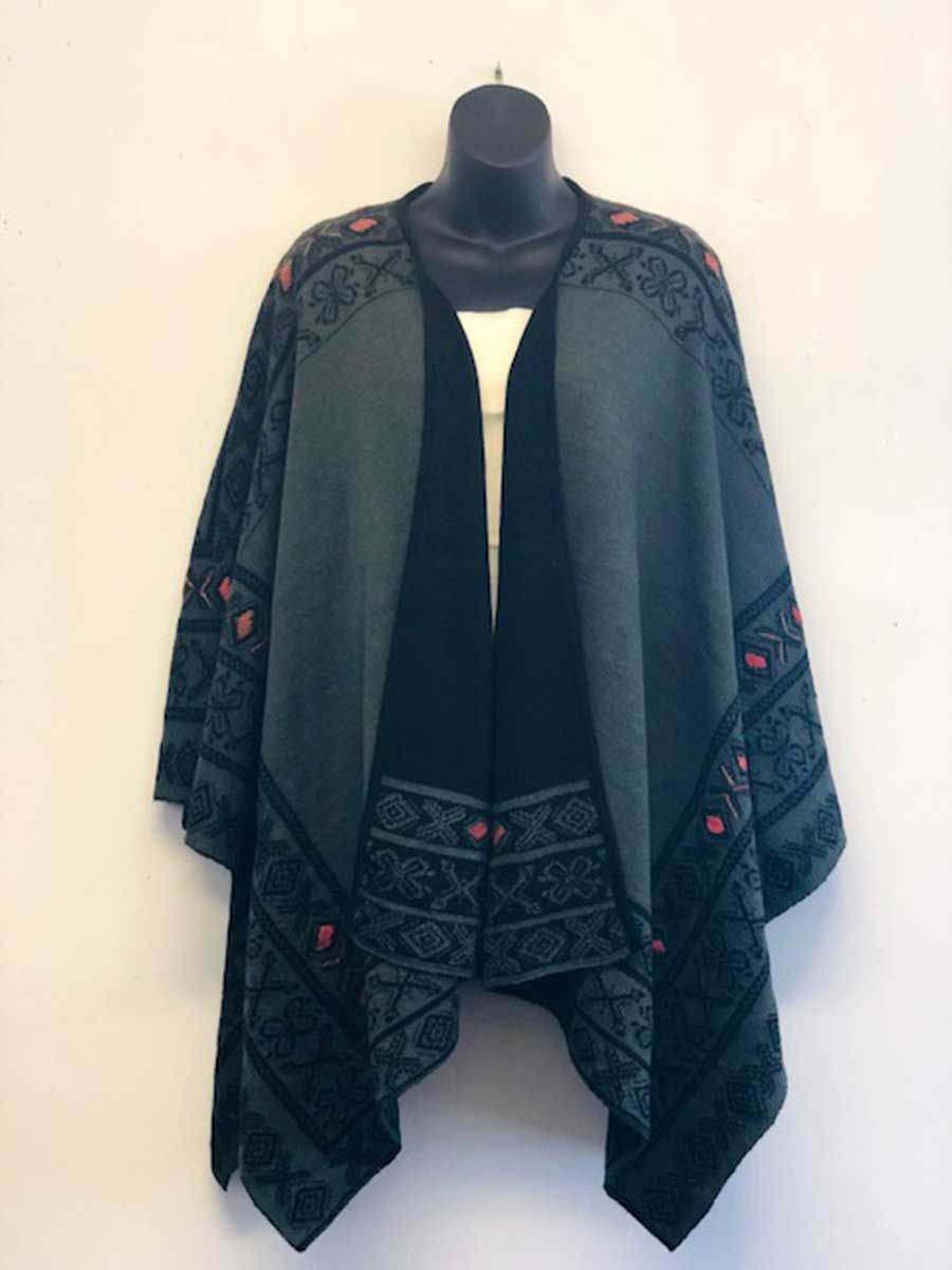 Celtic Alpaca Ruana (2 color options) – Living the Dream Alpaca Farm